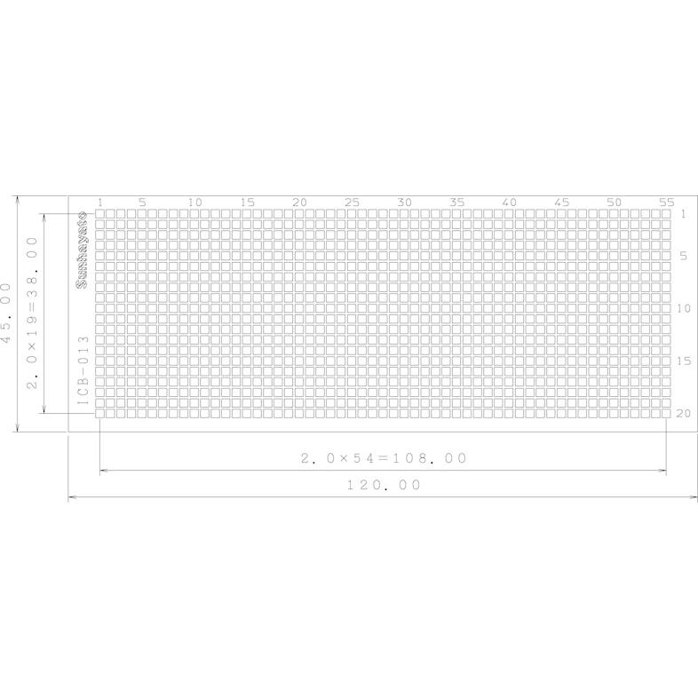 サンハヤト 2mmピッチ基板 ICB-013 : WebALL Yahoo!ショップ - 通販 - Yahoo!ショッピング