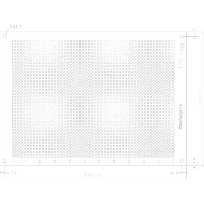 サンハヤト ユニバーサル基板 ICB-96 : icb-96 : WebALL Yahoo!ショップ - 通販 - Yahoo!ショッピング