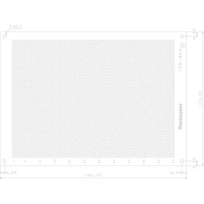 サンハヤト ユニバーサル基板 ICB-96G : icb-96g : WebALL Yahoo!ショップ - 通販 - Yahoo!ショッピング