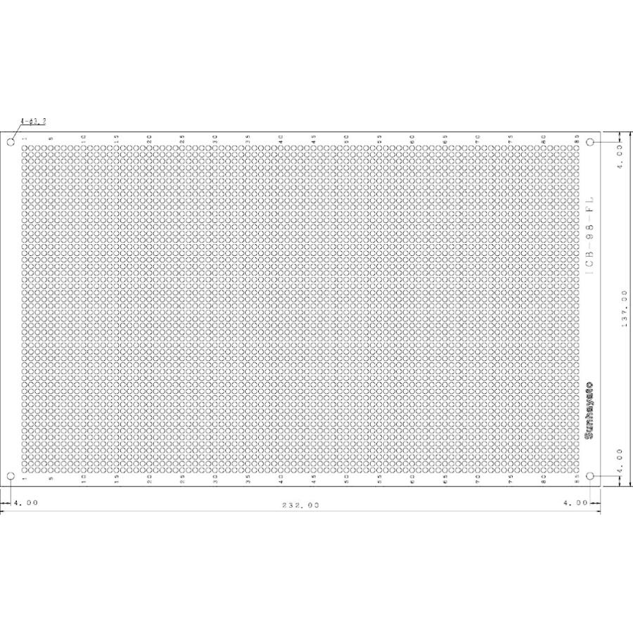 サンハヤト ユニバーサル基板 ICB-98-FL : icb-98-fl : WebALL Yahoo!ショップ - 通販 - Yahoo!ショッピング