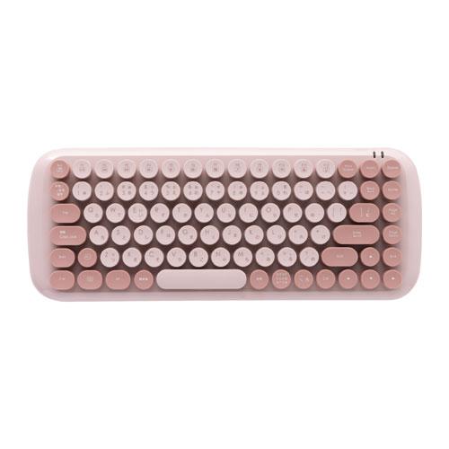 ナカバヤシ Digio2 無線 キーボード ラウンドキートップタイプ スモーキーピンク MK-03KBP : webby shop - 通販 - Yahoo!ショッピング