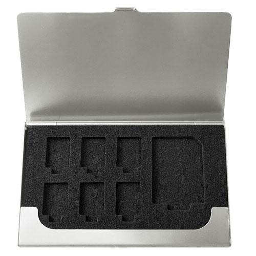 ナカバヤシ Digio2 アルミ製メモリーカードケース SD 1枚+microSD 6枚収納 シルバー MCC-2203SL : webby shop - 通販 - Yahoo!ショッピング