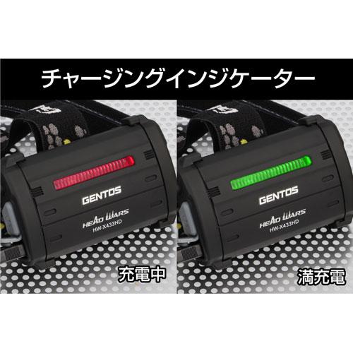 GENTOS ジェントス LED ヘッドライト HW-X433HD 電池式 充電式 後部認識灯 ヘッドウォーズ☆★ : webby shop - 通販 - Yahoo!ショッピング