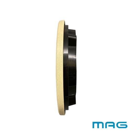 ノア精密 MAG 壁掛け時計 ダブルポイント ナチュラル W-807 N-Z マグ 掛け時計 アナログ おしゃれ インテリア 温度計 湿度計 カレンダー 静音 連続秒針 木目調 : webby ...