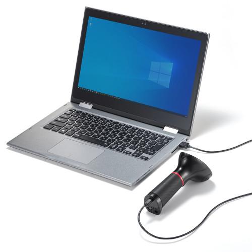 サンワサプライ ワイヤレス2次元バーコードリーダー Bluetooth対応 BCR