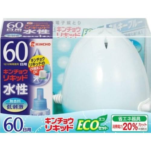 KINCHO 水性キンチョウリキッド 60日用 無香料 ECOセット ミルキーブルー : webby shop - 通販 - Yahoo!ショッピング
