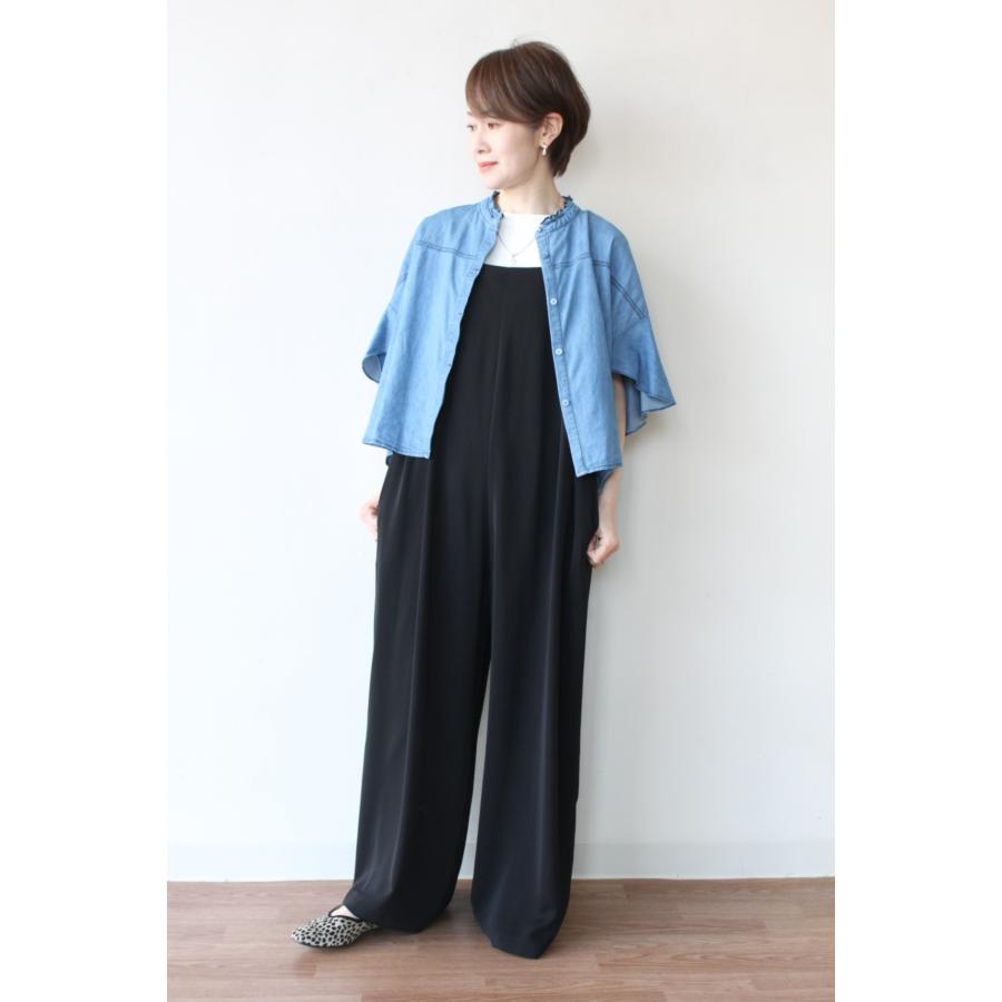 アリエス（ARIES）フリルダンガリーブラウス／ブルー : CREEKS ONLINE SHOP Yahoo!店 - 通販 - Yahoo!ショッピング