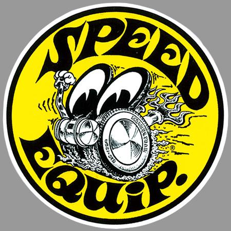 MOON EYES ムーンアイズ Speed Equip Round Sticker ステッカー・デカール 外装 : ウェビック2号店 ...