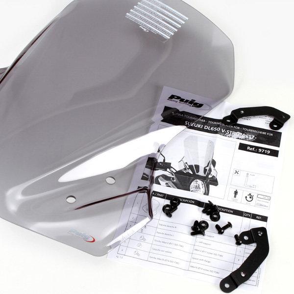 Puig プーチ ツーリングスクリーン カラー：スモーク Vストローム650 SUZUKI スズキ : 23441802 : ウェビック2号店 ...