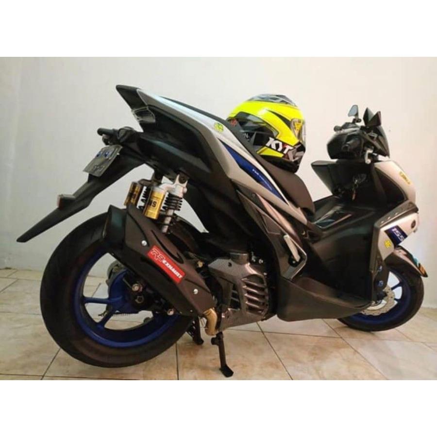 R9 Exhaust アールナインエキゾースト Misano Black フルエキゾースト AEROX 155 LEXI LEXI 125 ...