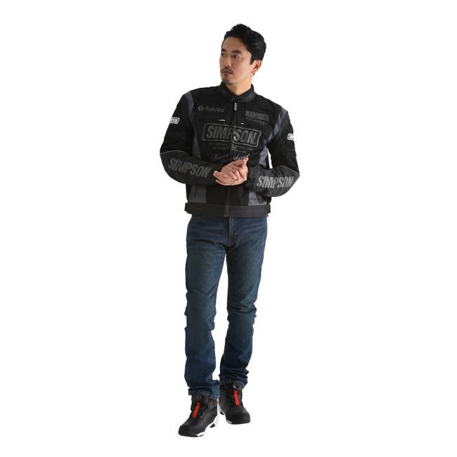 割引 SIMPSON SIMPSON:シンプソン NSM-2202 Riders Mesh Jacket ライダース メッシュ ジャケット ...