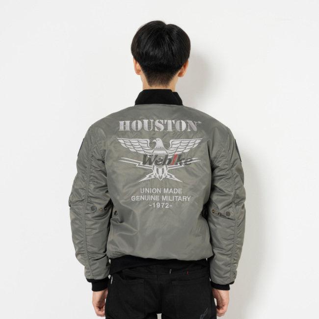 HOUSTON ヒューストン MA-1 M／C JAC サイズ：XXXL ウインタージャケット ジャケット アパレル : ウェビック2号店 - 通販 - Yahoo!ショッピング
