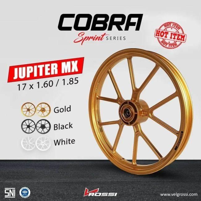 Velg Rossi ブイロッシ Cast Wheels Sprint Cobra 前後セット ホイール カラー：Black JUPITER ...