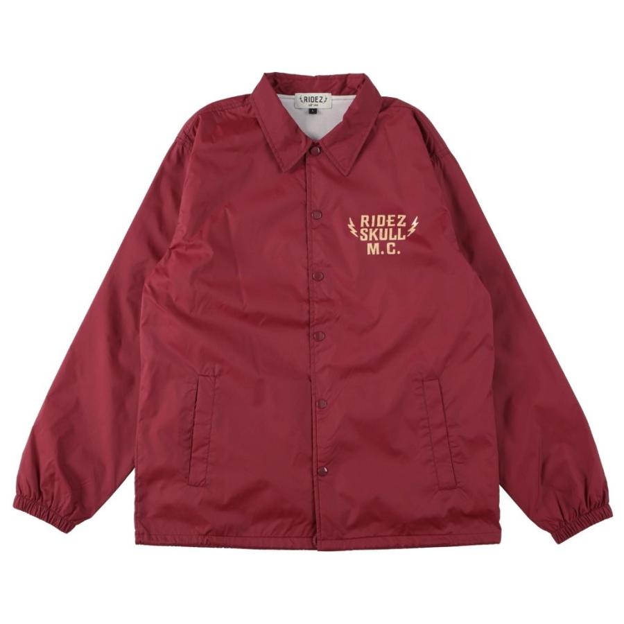 RIDEZ（バイク） RIDEZ ライズ SKULL MC COACH JKT バイク 防風 コーチ ジャケット サイズ：L カジュアルジャケット アパレル : ウェビック2号店 - 通販 ...