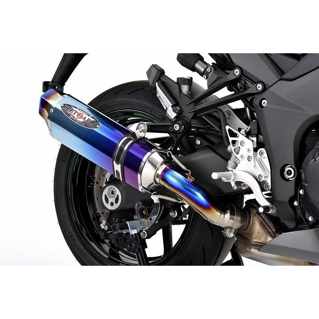 BEET ビート NASSERT Evolution TypeII スリップオンマフラー タイプ：クリアチタン Ninja1000SX ...