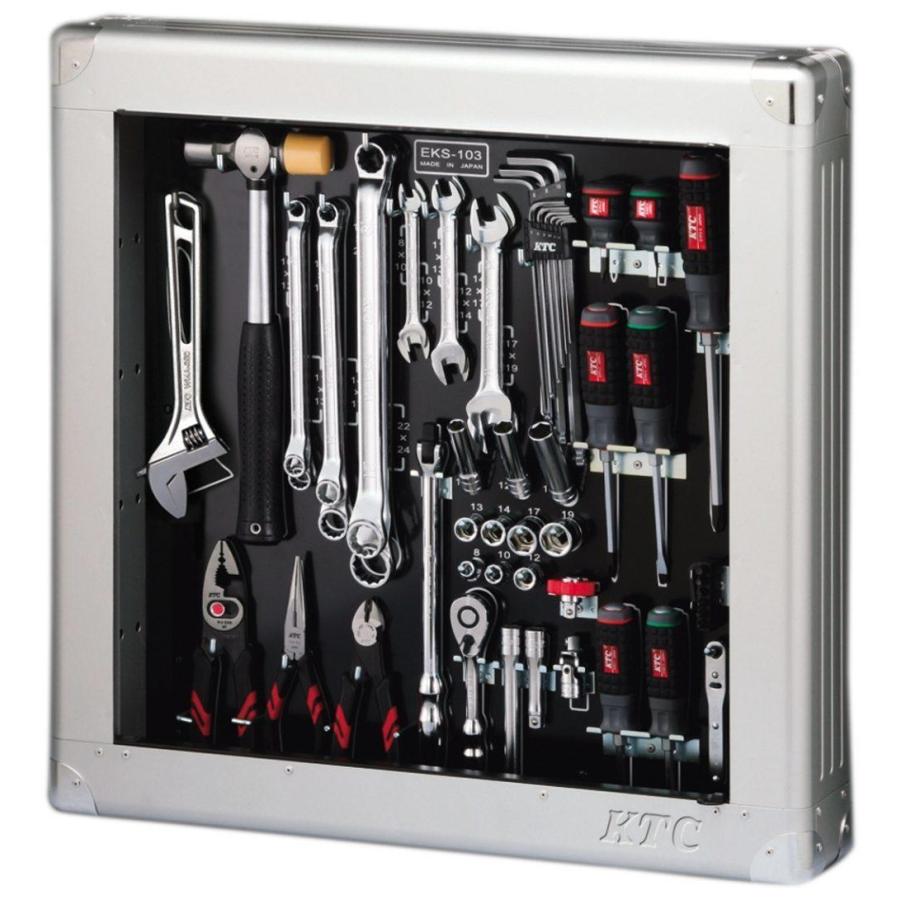 KTC ケイティーシー 9.5sq.工具セット(薄型収納メタルケースタイプ)[56点] : 26040189 : ウェビック2号店 - 通販 - Yahoo!ショッピング