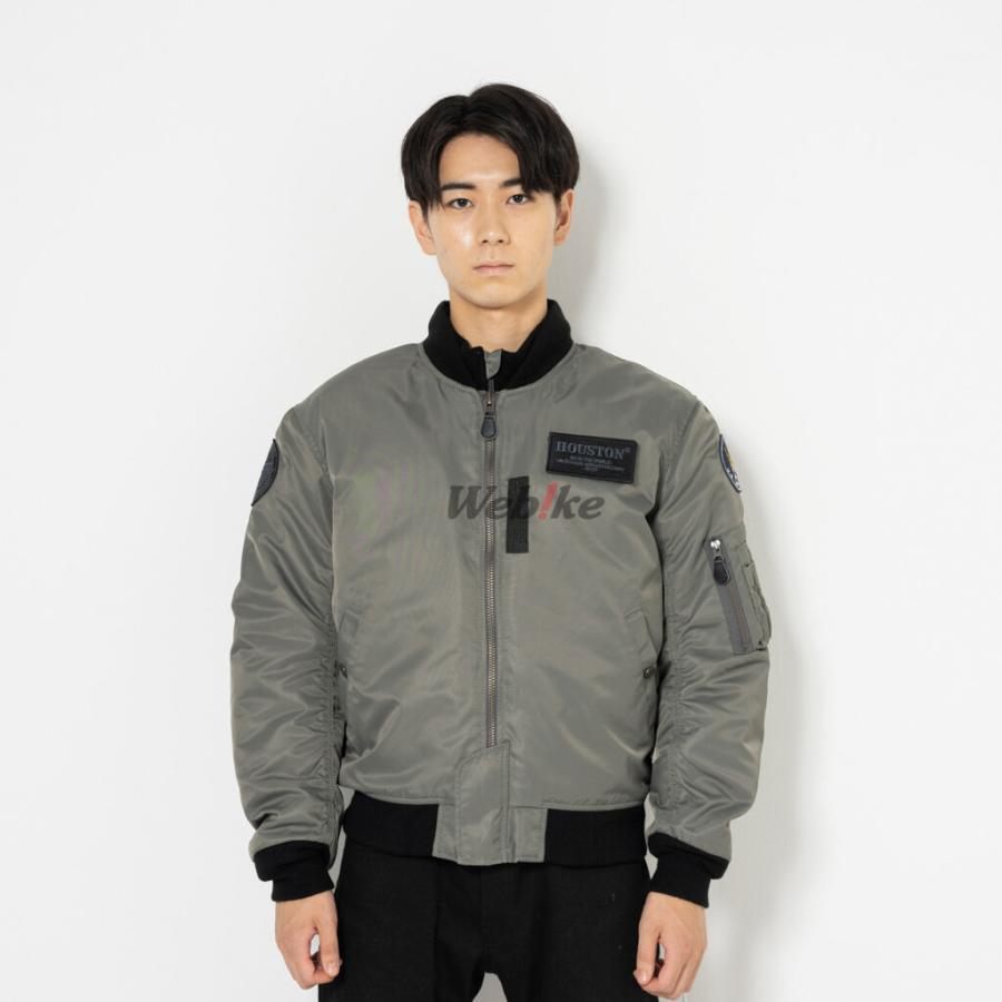 HOUSTON ヒューストン MA-1 M／C JAC サイズ：XS ウインタージャケット ジャケット アパレル : ウェビック2号店 - 通販 - Yahoo!ショッピング