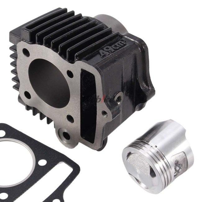 KITACO キタコ 75cc LIGHT ボアアップキット【6V】 [ライトボアアップキット] 黒シリンダー ゴリラ シャリー50 スーパーカブ50 ダックス ベンリィCD50 モンキー ...