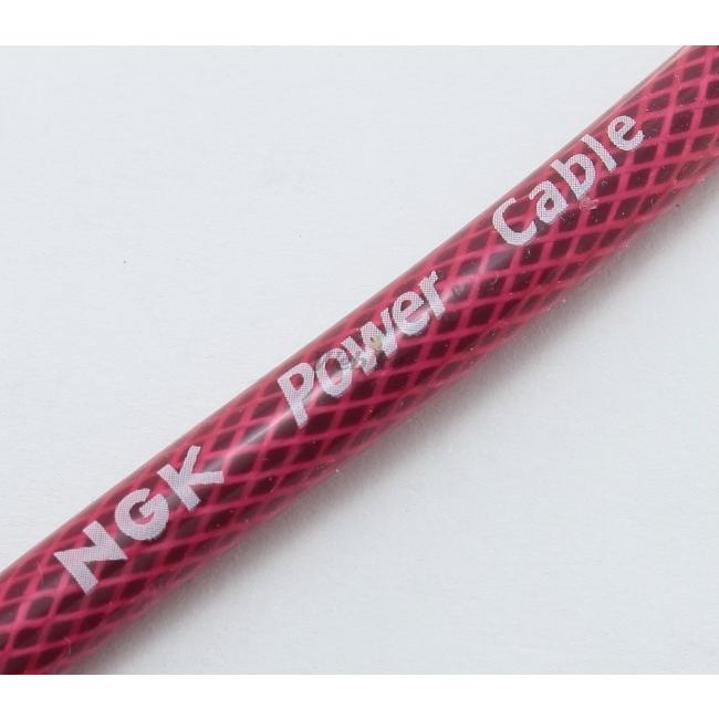 NGK NGK:エヌジーケー パワーケーブル(プラグコード) プラグコード色：ワインレッド／プラグキャップ色：ワインレッド :1508542 ...