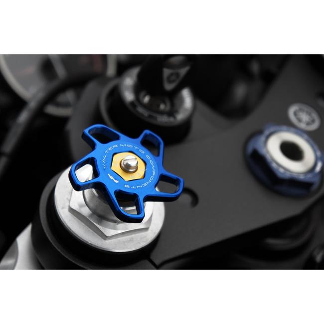 Valter Moto Components バルターモトコンポーネンツ フォークアジャスター カラー：ブラック ZX-6R YZF-R6 ...