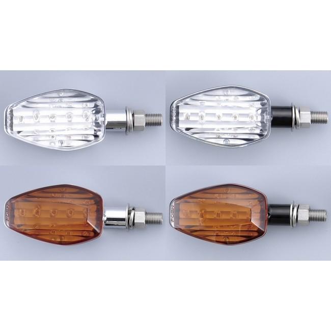 POSH Faith ポッシュ フェイス ライトウエイトLEDウインカー ボディカラー：メッキ / レンズカラー：オレンジ / 仕様：シングル ...