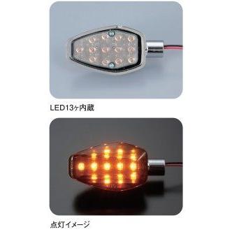 POSH Faith ポッシュ フェイス ライトウエイトLEDウインカー ボディカラー：メッキ / レンズカラー：オレンジ / 仕様：シングル ...