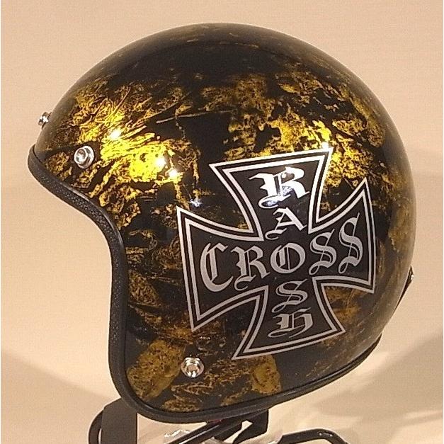 72JAM JET HELMET 72ジャム jamカスタムペイント rash cross ジェットヘルメット ヘルメット : ウェビック1号店 - 通販 - Yahoo!ショッピング