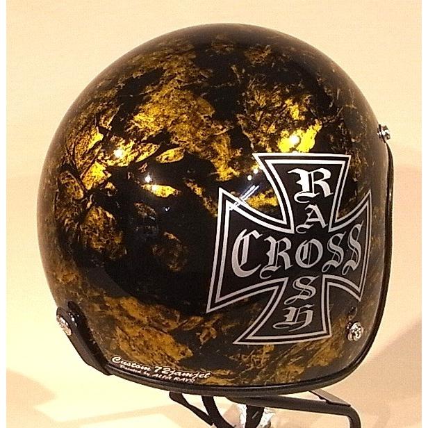 72JAM JET HELMET 72ジャム jamカスタムペイント rash cross ジェットヘルメット ヘルメット : ウェビック1号店 - 通販 - Yahoo!ショッピング