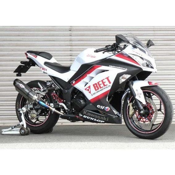 BEET ビート NASSERT(ナサート) Evolution TypeII スリップオンマフラー サイレンサータイプ：クリアチタン Ninja250 Z250 KAWASAKI カワサキ ...