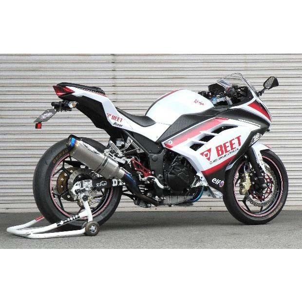 BEET ビート NASSERT(ナサート) Evolution TypeII フルエキゾーストマフラー サイレンサータイプ：ブルーチタン Ninja250 Z250 KAWASAKI ...