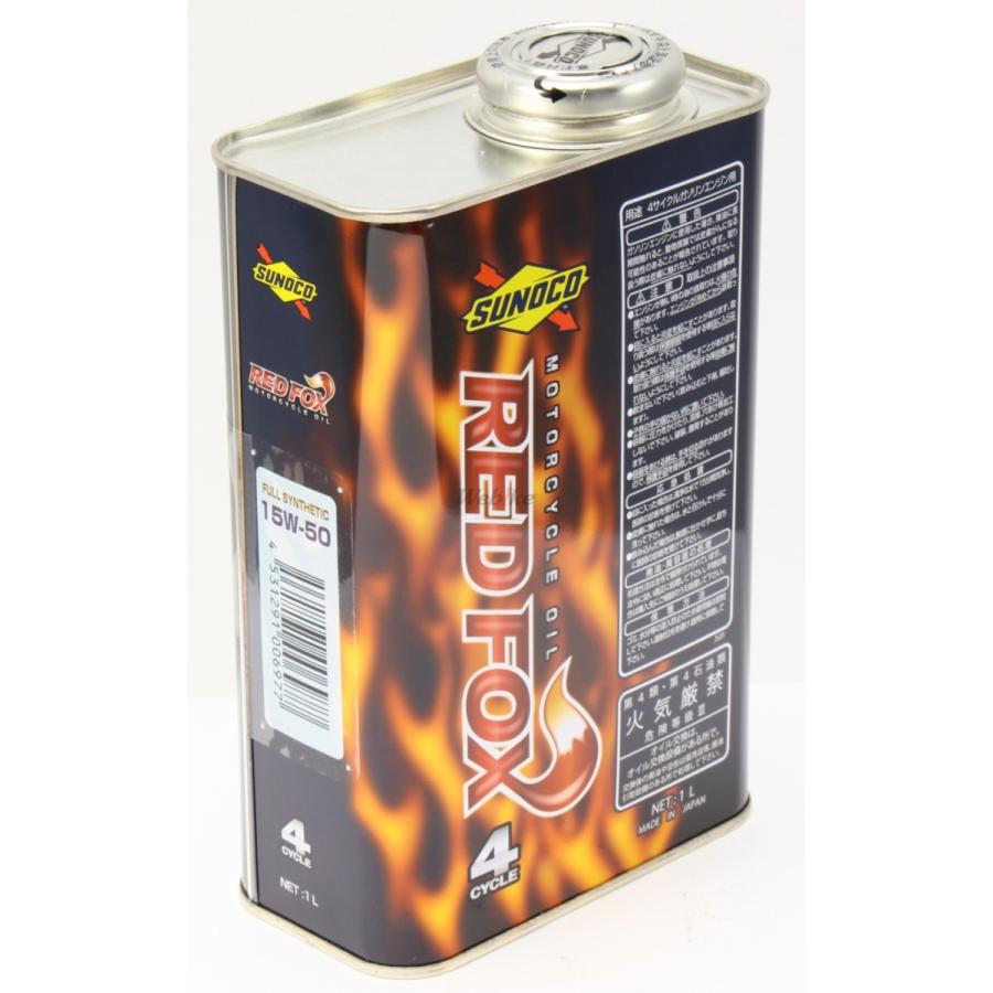 SUNOCO SUNOCO:スノコ RED FOX [レッドフォックス] 15W-50 全合成オイル 容量：1L :21870053:ウェビック1号店 - 通販 - Yahoo!ショッピング
