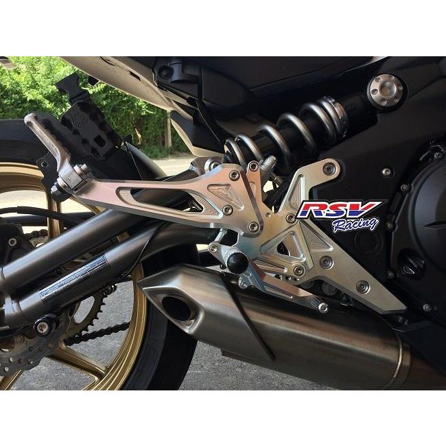RSV racing アールエスブイレーシング バックステップ 可変タイプ ER6 12-16用 カラー：silver ER6 2012 ...