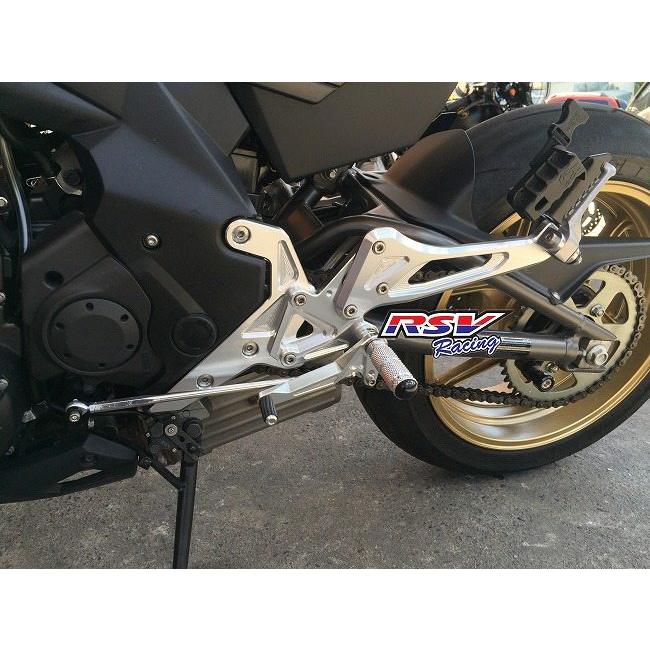 RSV racing アールエスブイレーシング バックステップ 可変タイプ ER6 12-16用 カラー：silver ER6 2012 ...