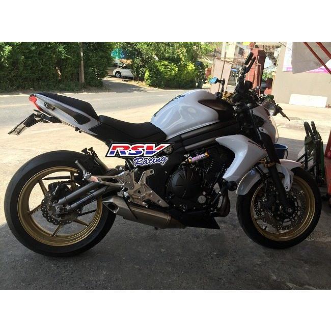 RSV racing アールエスブイレーシング バックステップ 可変タイプ ER6 12-16用 カラー：silver ER6 2012 ...