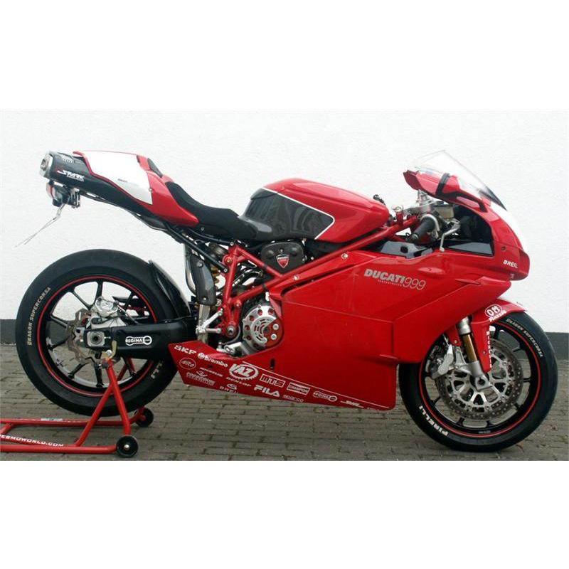 SPARK EXHAUST スパーク マフラー タイプ：レーシング 749R 999 (05>) 999R(04>) (LOW oil pan and BLACK swing arm ...