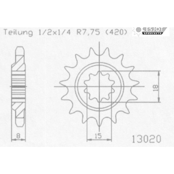 Esjot エスヨット スチール製スプロケット 丁数：11 50 AF-1 Europa-Futura 92 50 MX 04-06 50 ...