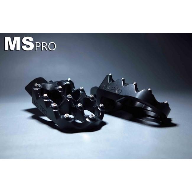MSPRO MSPRO:エムエスプロ CNCフットペグ フロント用 カラー：チタン HYPERMOTARD1100 DUCATI ドゥカティ ...