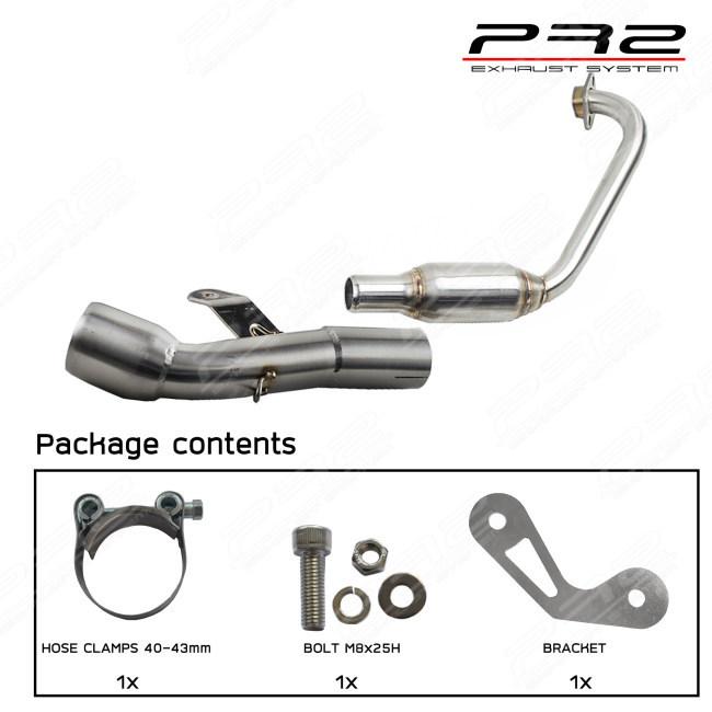 PR2 ピーアールツー R15/M-SLAZ フルボム(Bomb)エキゾーストパイプ(ショート) YZF-R15 M-SLAZ YAMAHA ...