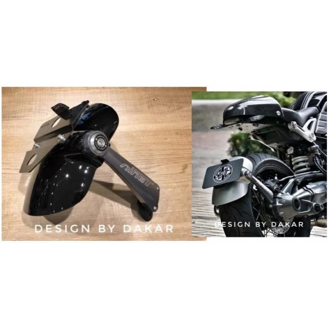 DK design ディーケーデザイン ナンバーサポートフェンダー (ナンバープレートライト付き) カラー：ブラック RnineT BMW ...