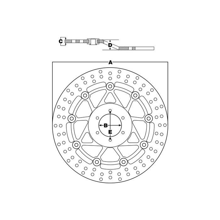 TRW:ティーアールダブル TRW BRAKE-DISCS [MST204] XRV 750 Africa Twin [RD04] XRV ...