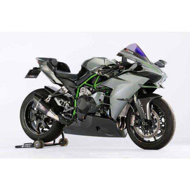 Magical Racing マジカルレーシング マフラーステー 素材：綾織カーボン ニンジャ H2 KAWASAKI カワサキ ...