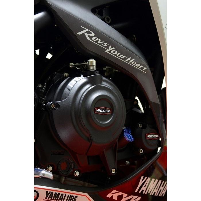 RIDEA リデア 炭素繊維強化エンジンカバー (2次カバー)セット MT-03 (2015-) MT-25 YZF-R25 YZF-R3 MT03 YAMAHA ヤマハ エンジンカバーセット ...