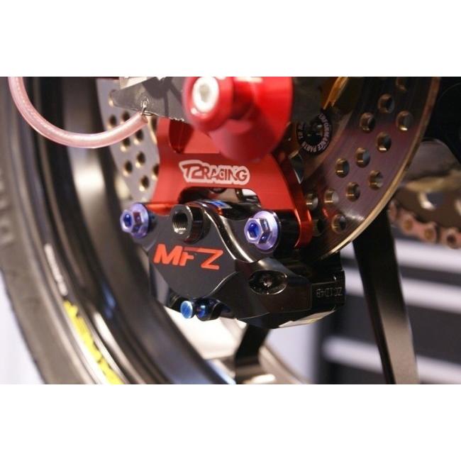 T2 Racing T2 Racing:ティーツーレーシング リアキャリパーサポート カラー：ブラック NSR250R HONDA ホンダ ...