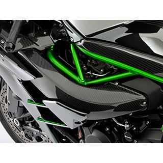 Magical Racing（マジカルレーシング） エアインテークダクト 素材：綾織りカーボン製 ニンジャ H2 KAWASAKI カワサキ ...