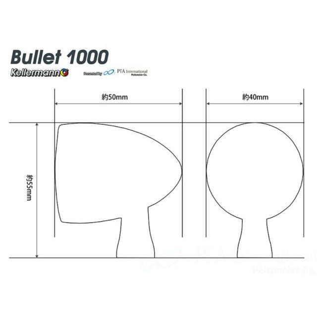 Kellermann ケラーマン Bullet 1000 Dark [バレット 1000 ダーク] : 23903951 : ウェビック1号店 - 通販 - Yahoo!ショッピング