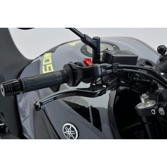 EFFEX エフェックス スムースフィットレバー カラー：ブラックアルマイト YZF-R25 YZF-R3 MT-25 MT-03 YAMAHA ヤマハ ブレーキ・クラッチレバーセット ...