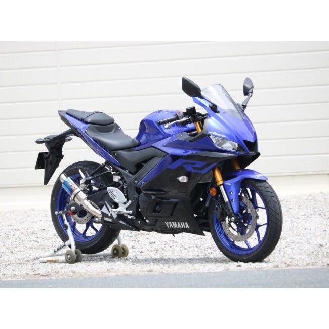 WR'S WR’S ダブルアールズ チタンショートオーバル(S.O.V)サイレンサー サイレンサータイプ：焼き色 YZF-R25 YZF-R3 YAMAHA ヤマハ スリップオンマフラー ...