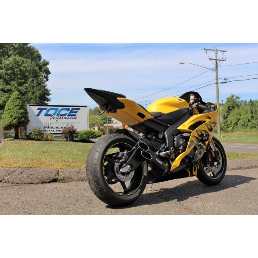 TOCE TOCE:トゥース Razor Tip Decat Exhaust スリップオンマフラー YZF-R6 :24093014:ウェ ...