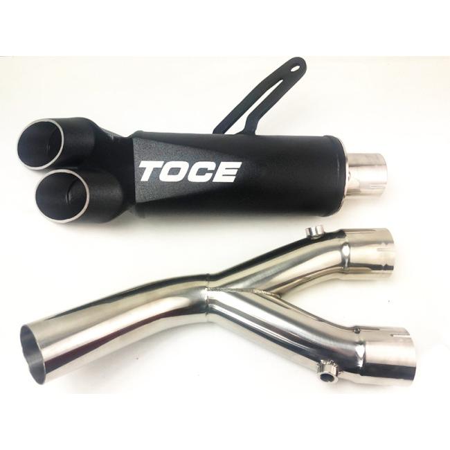 TOCE トゥース Razor Tip Decat Exhaust スリップオンマフラー Finish type(Midpipe)：Satin ...