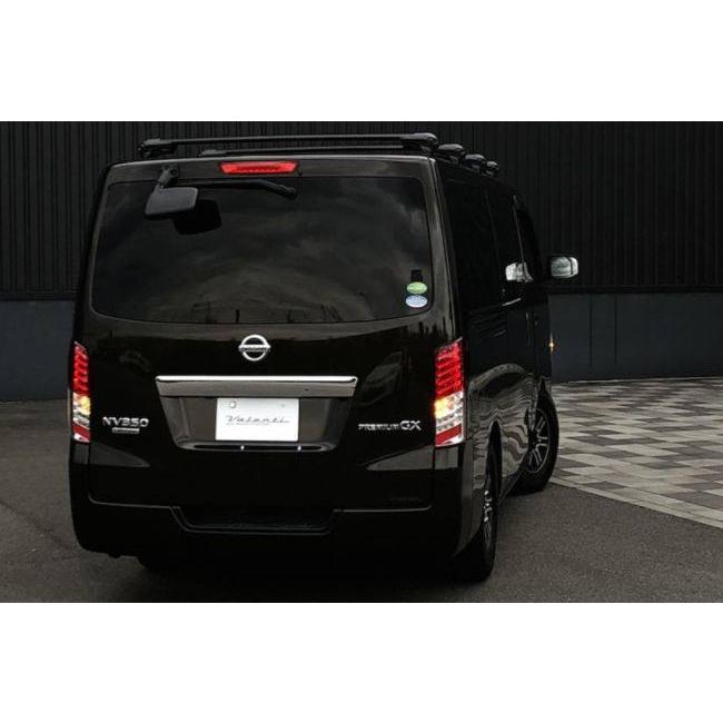 Valenti バレンティ NV350キャラバン ジュエルLEDテールランプ シーケンシャル カラー：クリア／レッドクローム NISSAN (E26) 初期モデルから現行モデルまで : ウェ ...